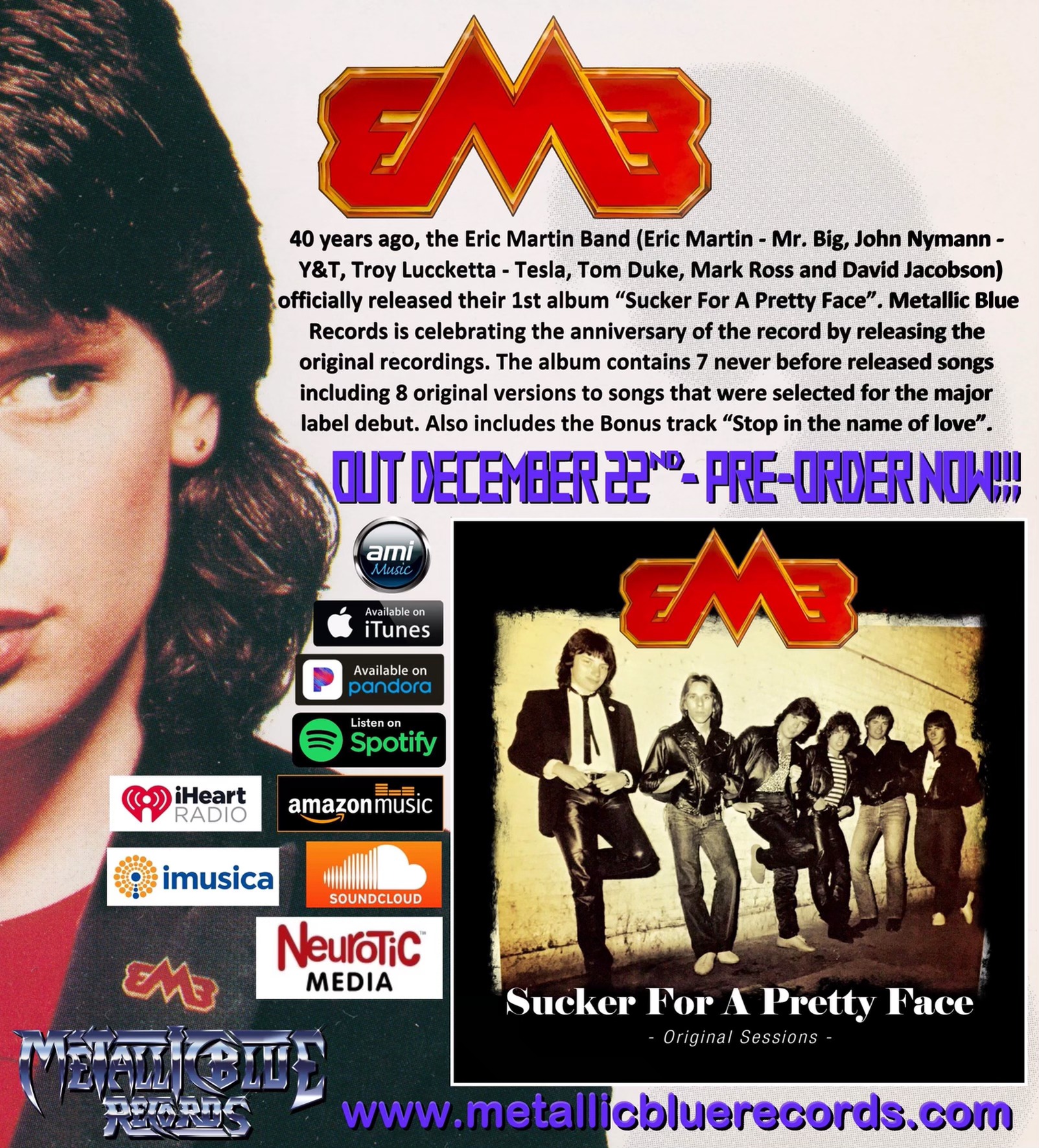 Eric Martin Band 40th Anniversary Album Released - XS ROCK