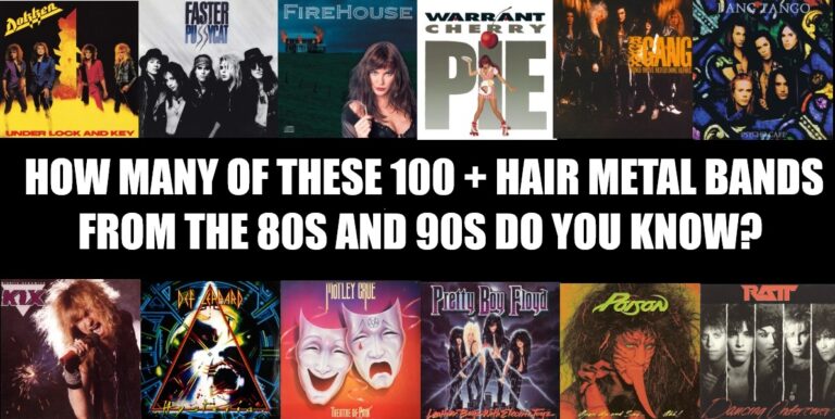 Hair Metal Bands Of The 80s And 90s